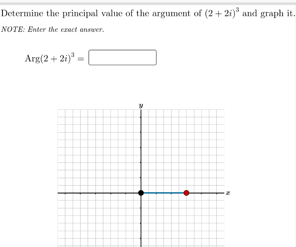 Solved Determine The Principal Value Of The Argument Of 2