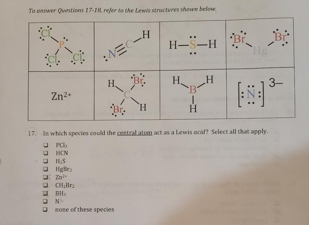 Solved To answer Questions 17-18, refer to the Lewis | Chegg.com