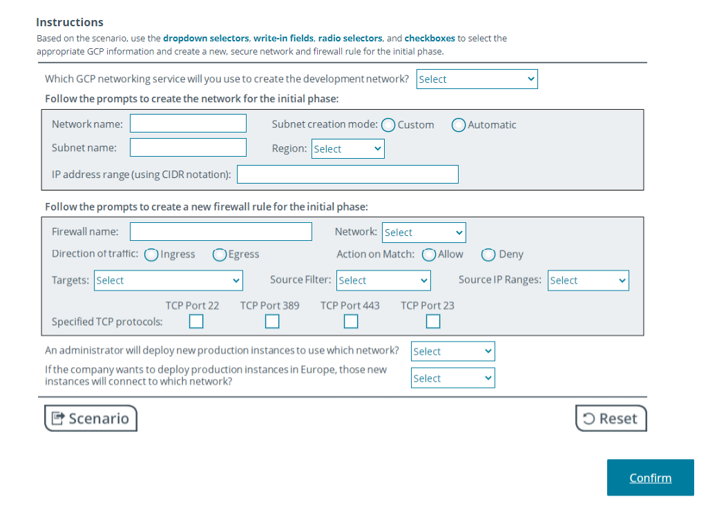 Solved Scenarıo S Radio Selectors And Checkboxes To Select 