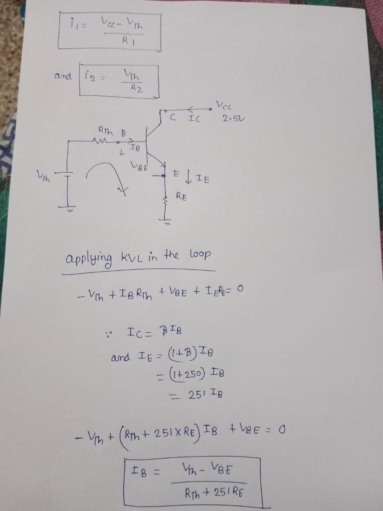 Solved What can be the suggested values of R1, R2 & RE | Chegg.com