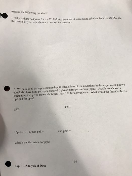 Solved CHEMISTRY 180-Analysis of Data SHOW SETUPS FOR ALL | Chegg.com