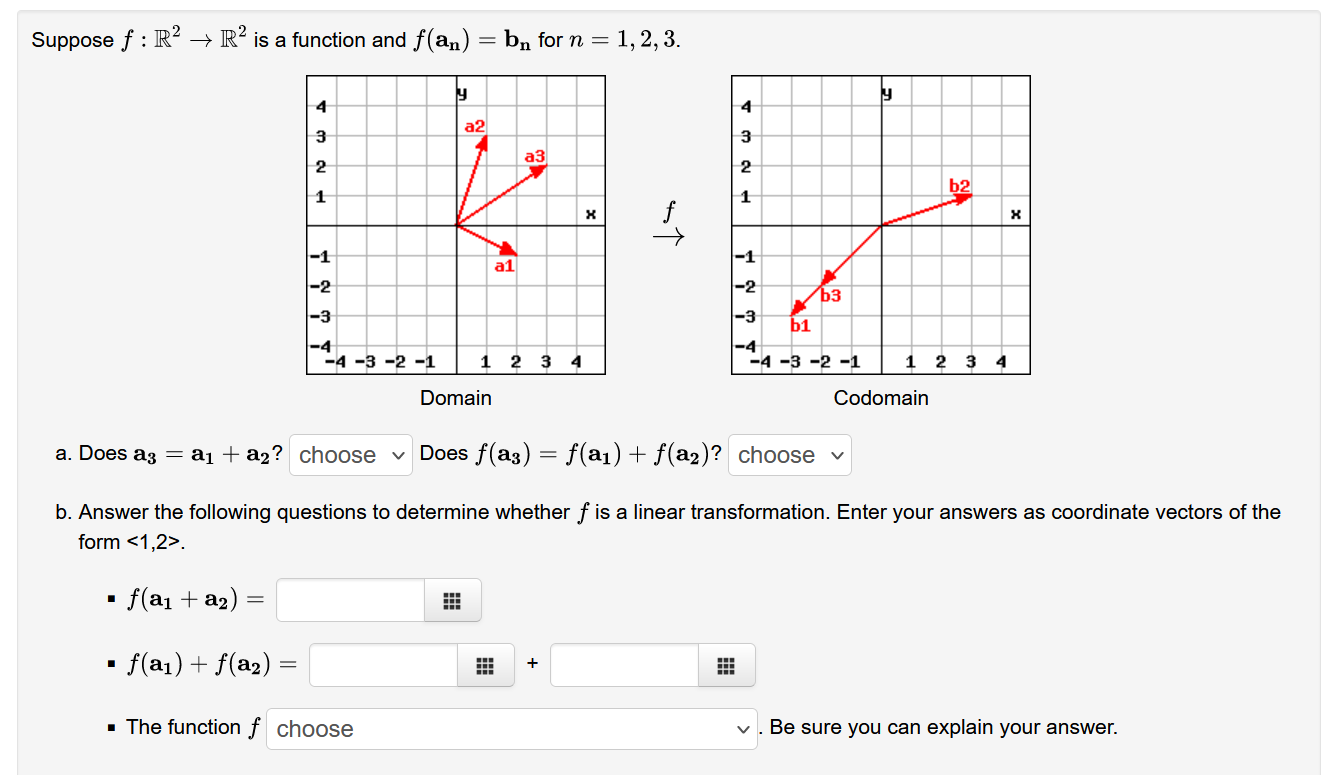 Solved Suppose f:R2→R2 is a function and f(an)=bn for | Chegg.com