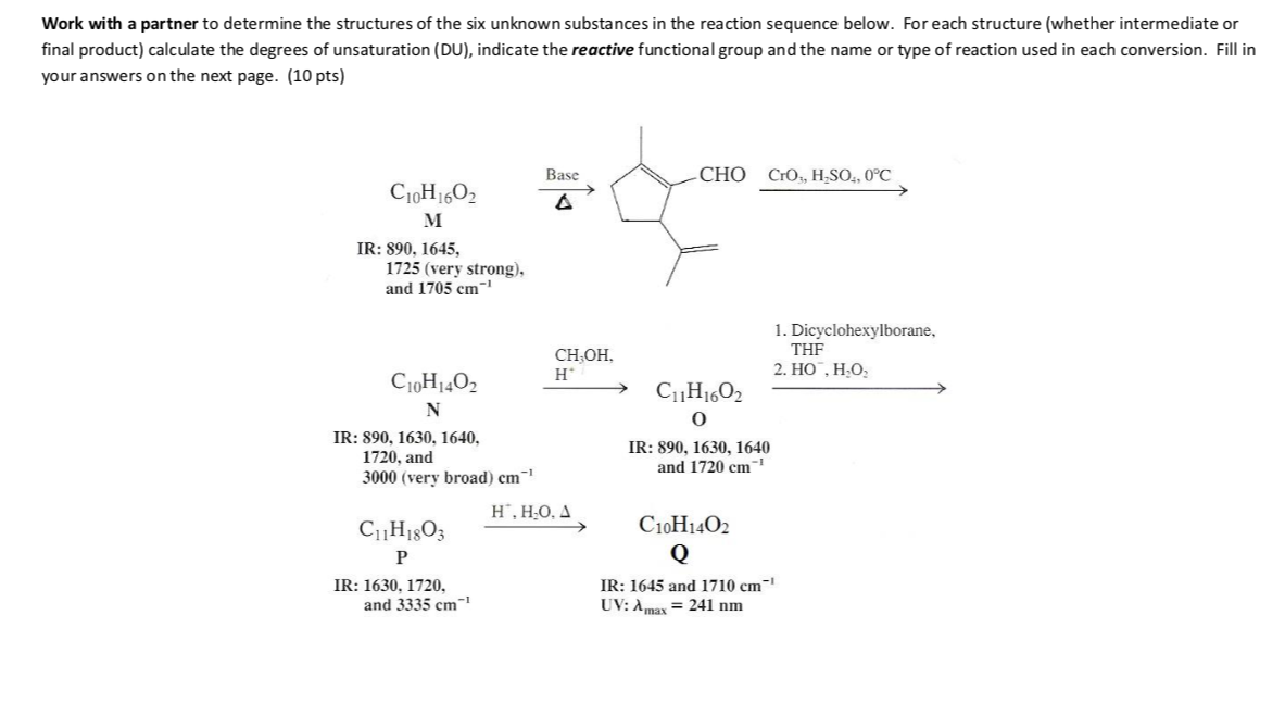 Solved Work with a partner to determine the structures of | Chegg.com