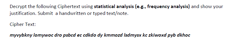 Solved Need a Frequency Analysis Python Program of the | Chegg.com