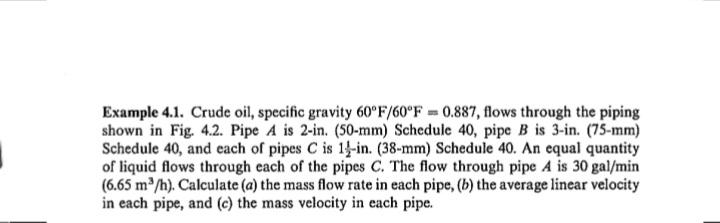 Solved Example 4.1. Crude oil, specific gravity 60°F/60°F = | Chegg.com