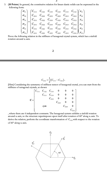 3. (20 Points) In general, the constitutive relation | Chegg.com