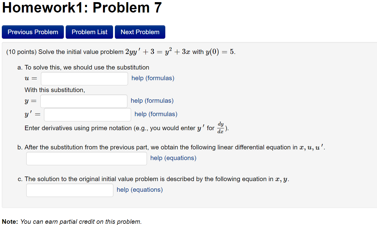 Solved 10 points) Solve the initial value problem | Chegg.com