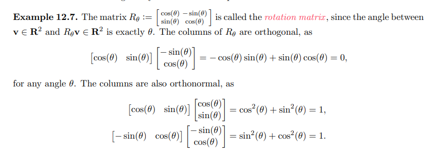 Solved (a) Let Rθ∈M2×2 be the rotation matrix from Example | Chegg.com