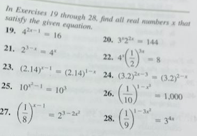 Solved In Exercises 19 Through 28, Find All Real Numbers X