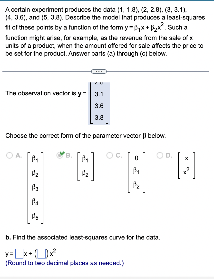 Solved A certain experiment produces the data | Chegg.com