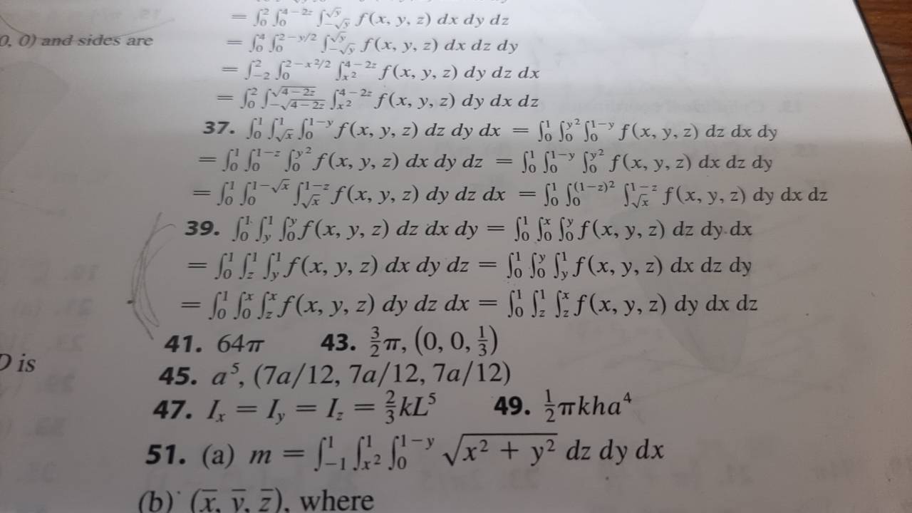 Find Other Iterated Integrals Equal To The Given