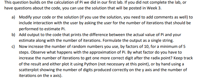 Please answer in PYTHON only (This is | Chegg.com