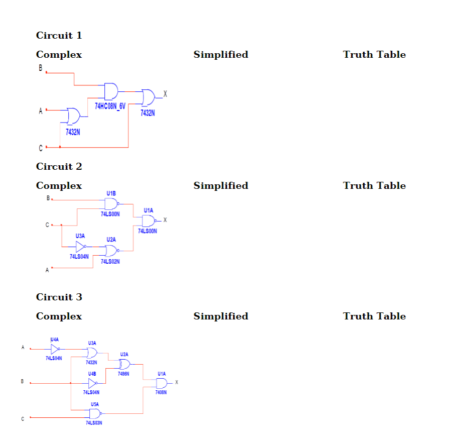 Solved Circuit 1 Complex Simplified Truth Table B, Circuit 2 | Chegg.com