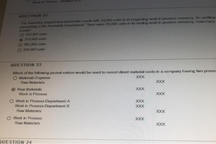 Solved QUESTION 26 Borich Corporabon produces and sellsn | Chegg.com