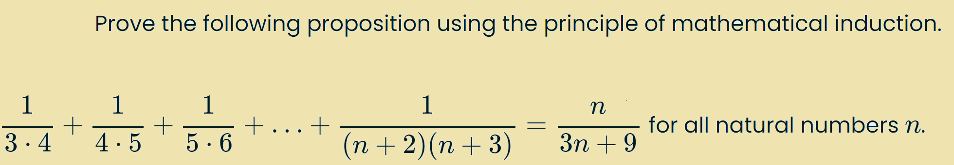 Solved Prove the following proposition using the principle | Chegg.com