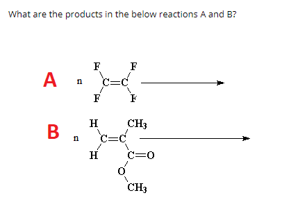 Solved What are the products in the below reactions A and B? | Chegg.com