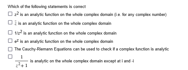 Solved Which of the following statements is correct z2 is an | Chegg.com