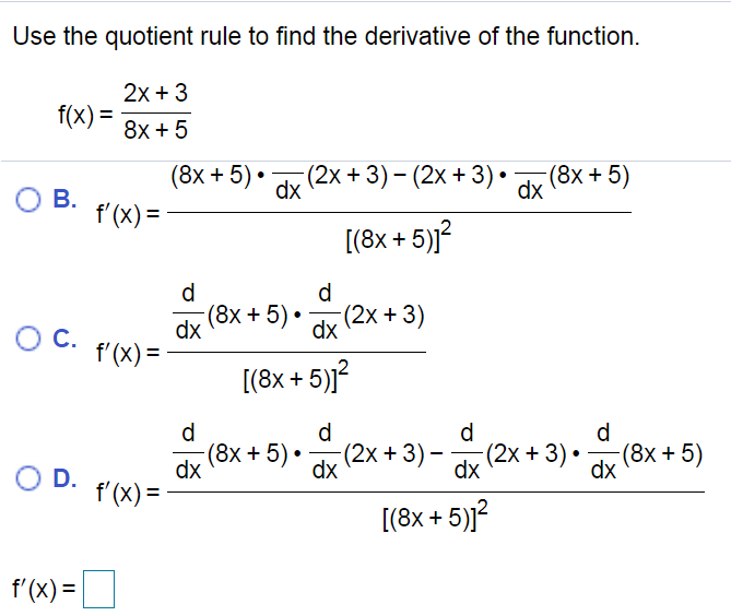 Solved Use the product rule to find the derivative of the | Chegg.com