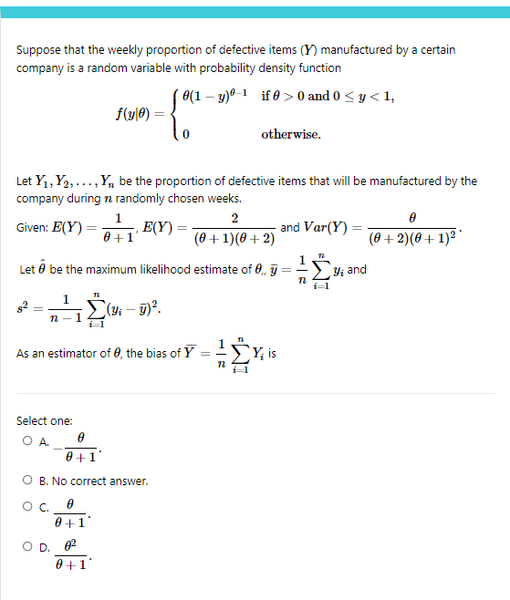 Solved Suppose that the weekly proportion of defective items | Chegg.com