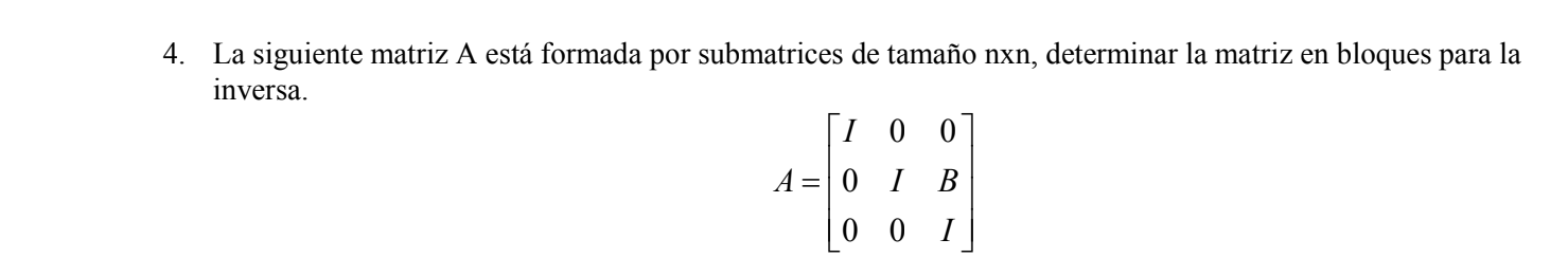 Solved The following matrix A is made up of sub-matrices of | Chegg.com