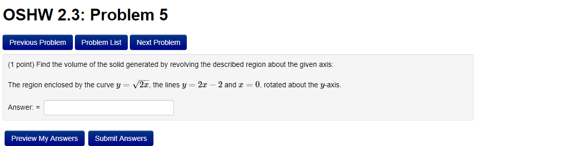 Solved OSHW 2.3: Problem 5 Previous Problem Problem List | Chegg.com