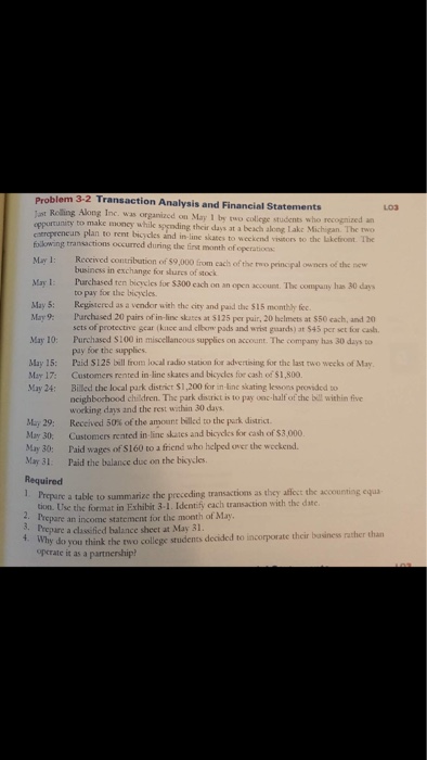 Solved prepare a table to summarize the following | Chegg.com