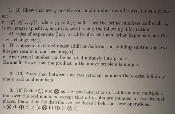 Solved Show that every positive rational number r can be | Chegg.com
