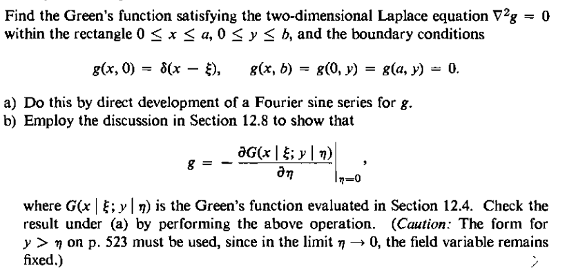 Solved Find the Green's function satisfying the | Chegg.com