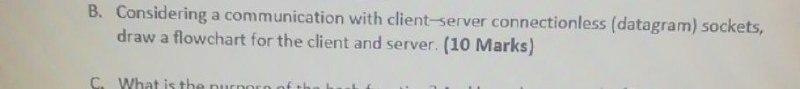 Solved B. Considering a communication with client-server | Chegg.com