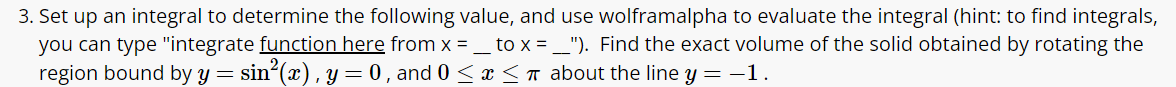 Solved 3. Set up an integral to determine the following | Chegg.com