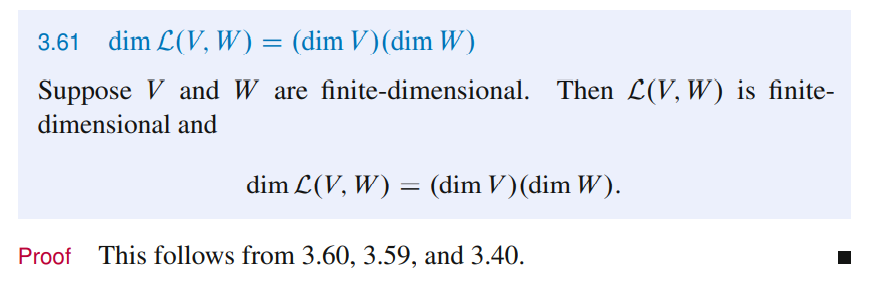 Solved 3.61 dim L(V, W) = (dim V)(dim W) Suppose V and Ware | Chegg.com