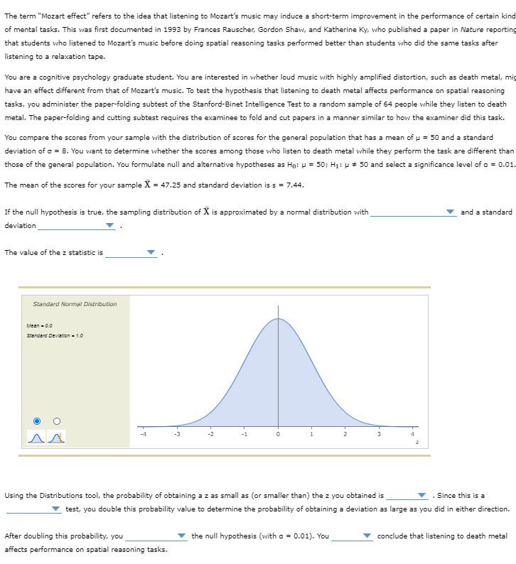 Solved The term "Mozart effect" refers to the idea that | Chegg.com