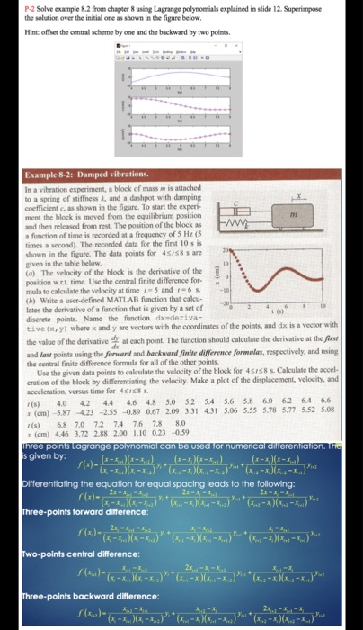 Solved P-2 Solve example 8.2 from chapter 8 using Lagrange | Chegg.com