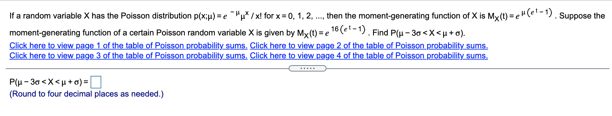 Solved If a random variable X has the Poisson distribution | Chegg.com