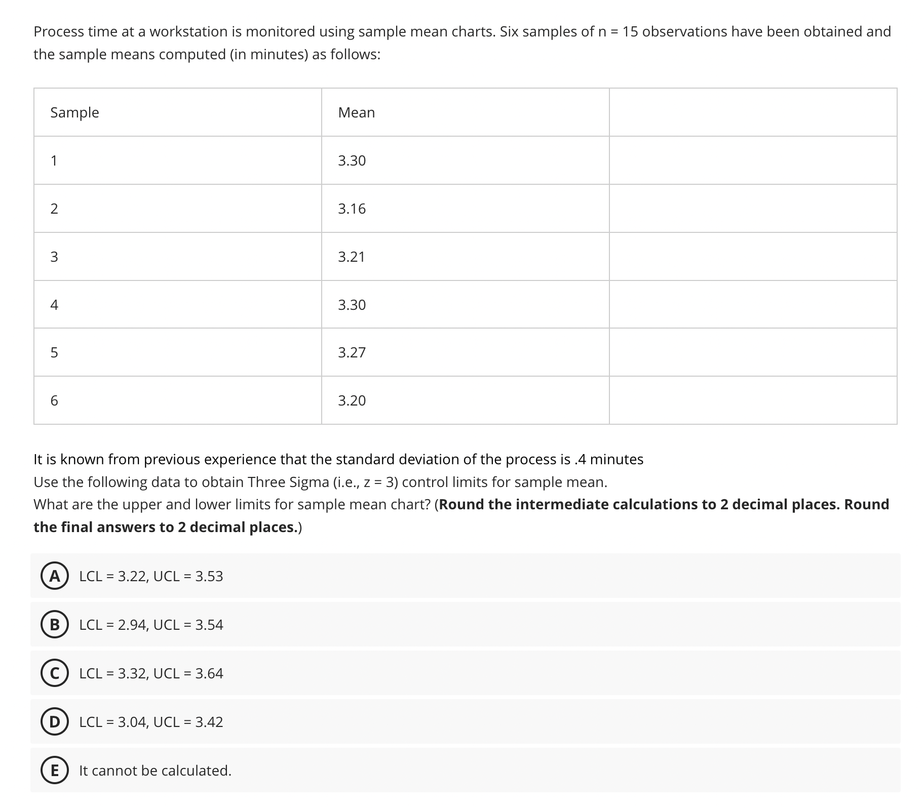 Solved Process time at a workstation is monitored using | Chegg.com