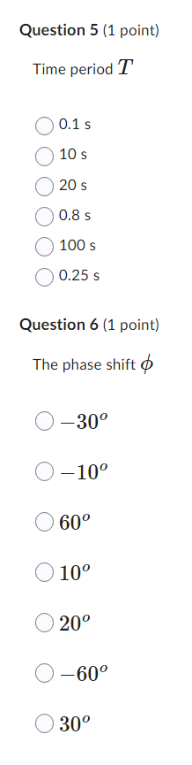 Solved PLEASE FIND Im , Radial (angular) frequency w , | Chegg.com