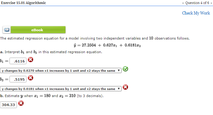 Solved Exercise 15.01 Algorithmic Question 4 of 6 Check My | Chegg.com