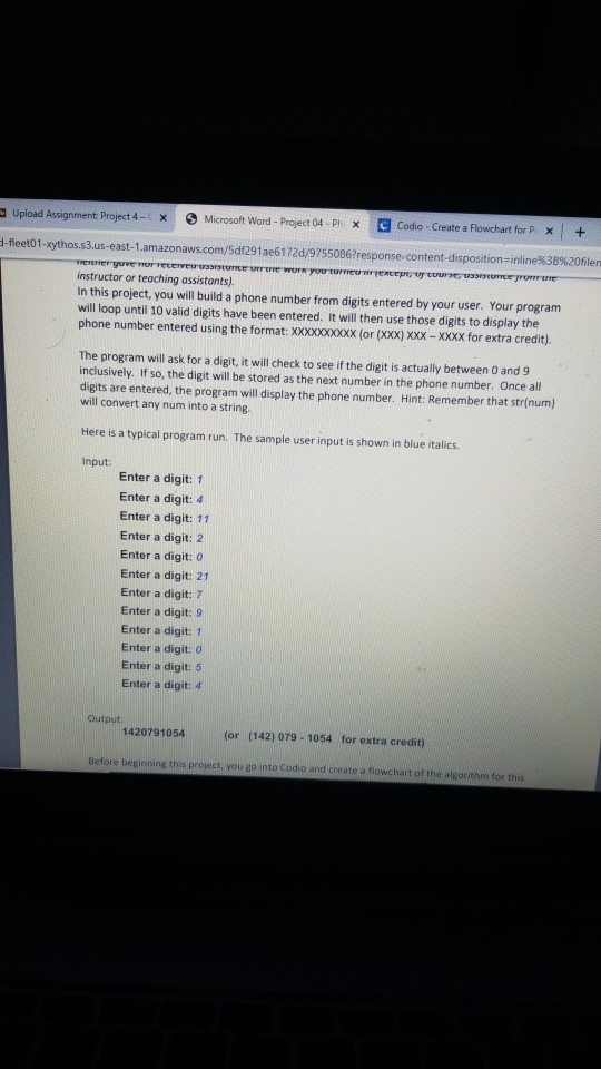 Solved using python code create a program to create a phone | Chegg.com