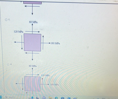 Solved Mohr's circle for an element is shown below, each | Chegg.com