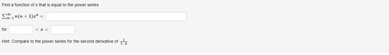 Solved Find a function of x that is equal to the power | Chegg.com