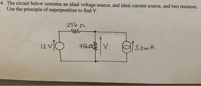 Solved 4. The circ uit below contains an ideal voltage | Chegg.com