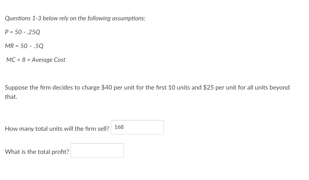 Solved Questions 1-3 below rely on the following | Chegg.com