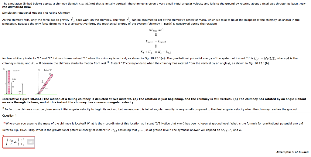 Solved: The Simulation (linked Below) Depicts A Chimney (l... | Chegg.com
