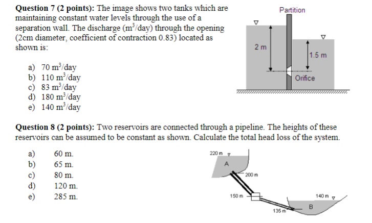 Solved Partition Question 7 (2 points): The image shows two | Chegg.com