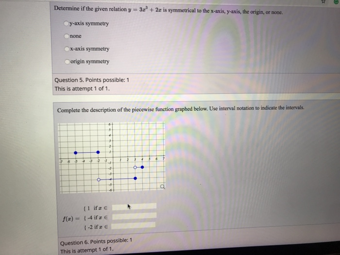 Solved Determine if the given relation y-3a + 2x is | Chegg.com