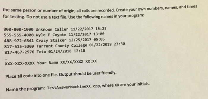 Solved 2. Write a Ctt program that simulates a telephone | Chegg.com
