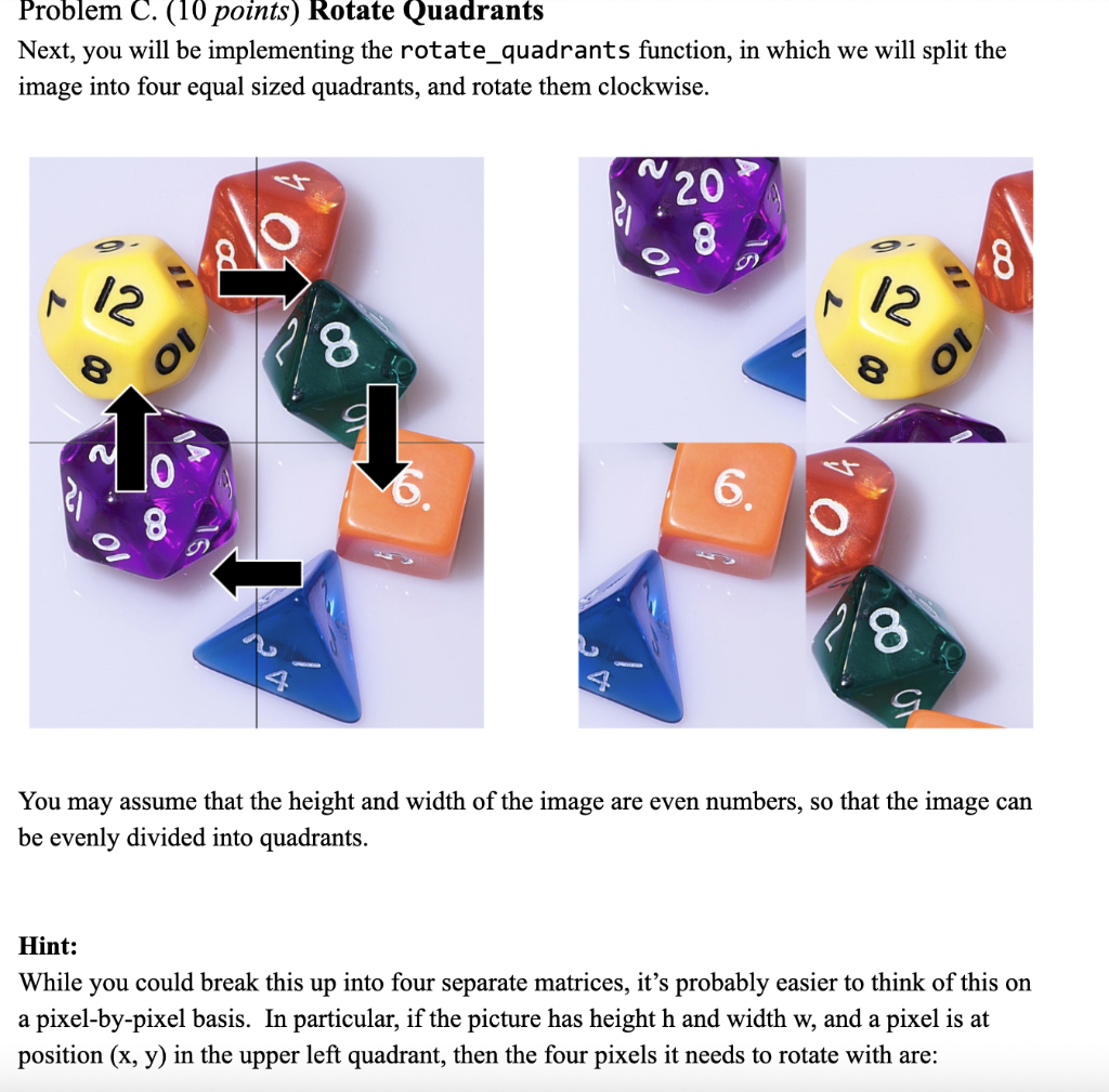 Solved Problem B. (7 points) High Contrast Next, you will be | Chegg.com