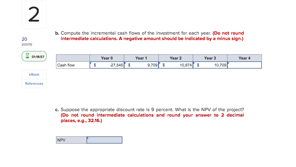 Solved 2 Problem 6-2 Calculating Project NPV 20 points The | Chegg.com