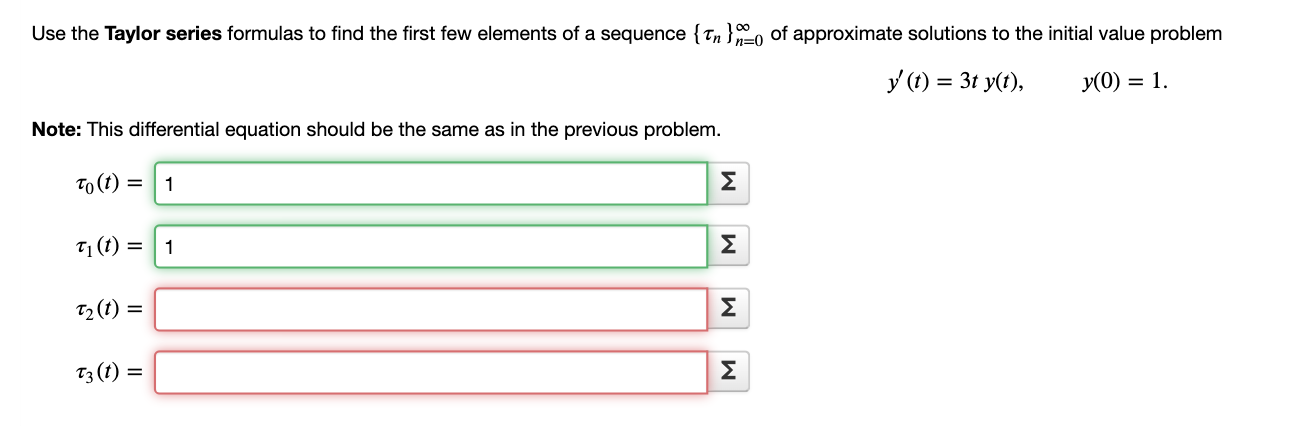 Solved Use the Taylor series formulas to find the first few | Chegg.com