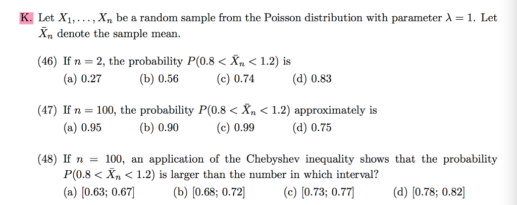 Solved Let Xi, . . . , Xn be a random sample from the | Chegg.com